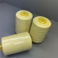 China 60TEX Ne30/3 Para Aramid Sewing Thread - 3000m Length, 200g Cone, High Strength Flame Retardant Yellow Thread for sale