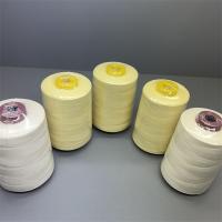 China EN469 Para Aramid Sewing Thread Raw Yellow 3000m Cone High Strength Heat Resistant Ne10s-40s for sale