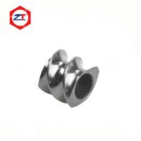China Bimetallic Twin Screw Extruder Screw Elements Tungsten Carbide Coating Prawn Feed Machine for sale