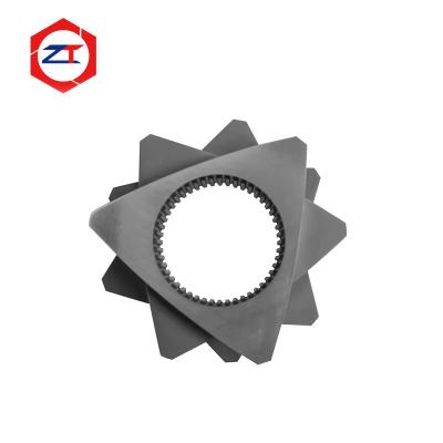 China Wear Resistant HRC 58-62 Triangle Flighted Screw Elements Extruder Segments Animal Feed Production Line for sale
