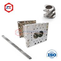 China Co Rotating Twin Screw Plastic Extruder Screw Barrel For PP PE Extrusion Machine for sale