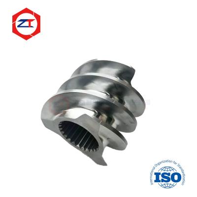 China 41CrAlMo7 38CrMoAl Double Screw Segments For Co-Rotating Twin Screw Extruders for sale