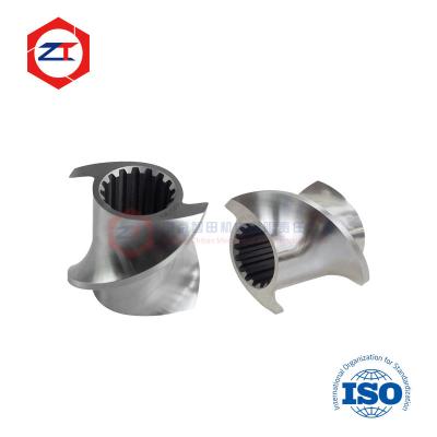 China High Precision OEM Twin Screw Extruder Parts Center Diameter 15.6-350mm Screw Elements for sale