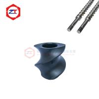 China Precision Reverse Thread Twin Screw Elements SKD61 Steel 60HRC Hardness For Engineering Plastic Compounding for sale