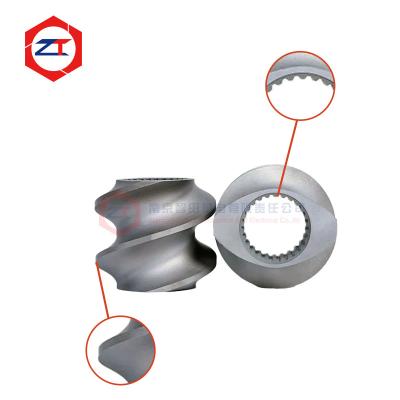 China High Wear Resistance Alloy Steel Screw Element 41.1mm Diameter L/D 40/1 Engineered Plastics Processing for sale