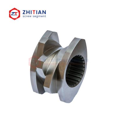 China Precision CNC Machined Screw Segment for Co-Rotating Extruders for sale