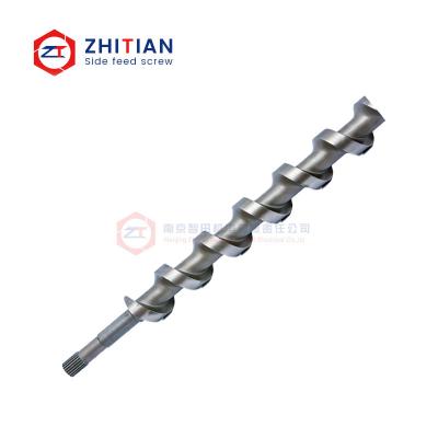 China Side Feed Screw for Twin Screw Extruder with Wear-Resistant Alloy Structure for sale