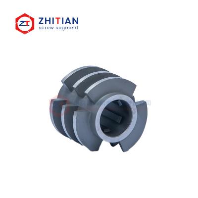 China High Wear 55 Slotted Screw Elements For Side Feeder Nitrided And Polished for sale