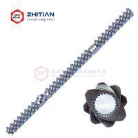 China Corrosion Resistant Screw Elements for Twin Screw Extruder Processing Chemicals for sale