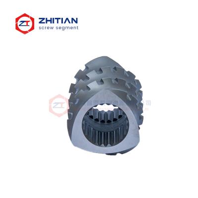 China High Wear-Resistant W6Mo5Cr4V2 Twin Screw Extruder Screw Element with 38CrMoAlA and 42CrMo Materials for Extended Life for sale