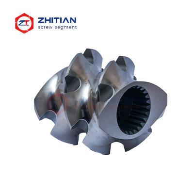 China Precision CNC Machined Screw Elements with PM-HIP Grades and Vacuum Heat Treatment for Twin Screw Extruders for sale