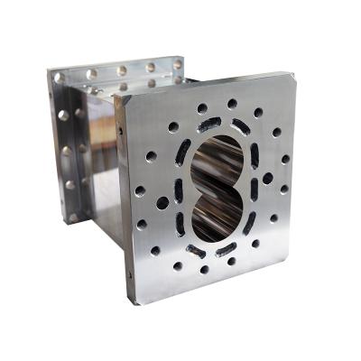 China Durable Twin Screw Extruder Barrel with 38crMoAl 45# Material and 134mm Hole Diameter for Glass Fiber Compounds ISO9001 Certified for sale
