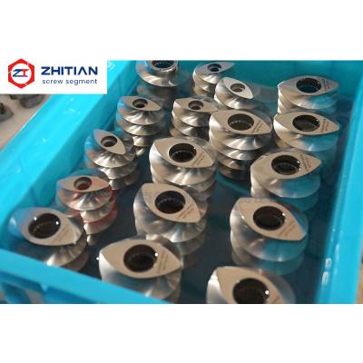 China TiCN Screw Elements for Twin Screw Extruders with High Wear Resistance HRC 65–68 and Dimensional Accuracy ±0.02 mm 3D CMM Inspected for sale