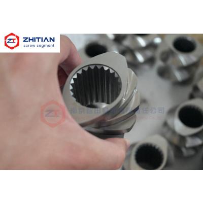 China TiCN Twin Screw Extruder Screw Elements with ±0.02 mm Tolerance for Wear and Corrosion Resistance for sale