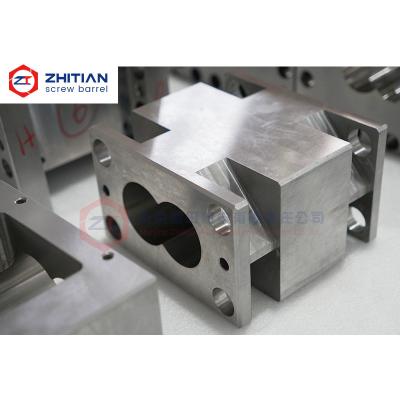 China Laser Cladding High Wear Resistance Twin Screw Extruder Barrel for Custom OEM Feeding Zone Spare Parts for sale
