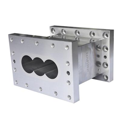 China Nickel-based Alloy Twin Screw Extruder Spare Parts with Straight Cooling Channel and Customized Design for sale