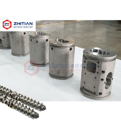 China Wear and Corrosion Resistant Twin Screw Barrel with Food Contact Suitability for Extrusion Applications for sale