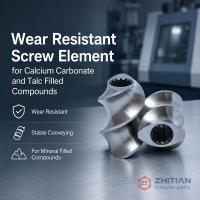 China Wear Resistant Conveying Screw Element for High Mineral Filler Compounding for sale