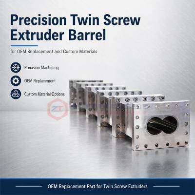 China Precision Twin Screw Extruder Barrel for OEM Replacement and Custom Materials for sale