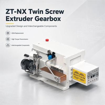 China ZT-NX Co-rotating Twin Screw Extruder Gearbox Replacement With Upgraded Design And Interchangeable Components for sale