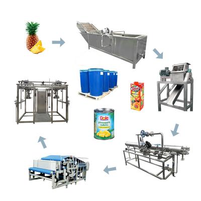 China Pineapple Processing Line with Diesel Backup Power Supply Multiple Use and Automatic Disinfection Control for sale