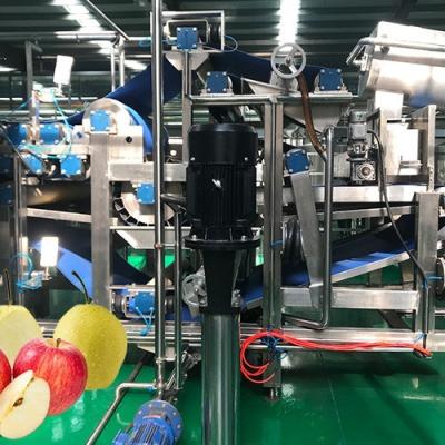 China High Efficiency Apple Juice Processing Line Machine SUS316 30T/H 7.5kw for sale