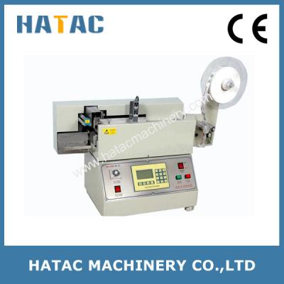 China Automatic Nylon Label Cutting Machine,Woven Label Slitting Machine,Label Slitter Rewinder for sale