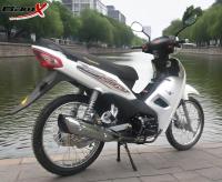China 110cc CUB Motorcycle Max Power 4.7/8000kw/r/min Fuel Tank 4.4L Disc Brake Red/Black Color for sale