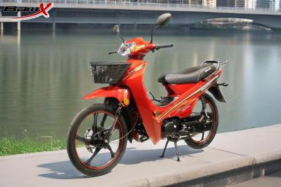 China Powerful CUB Motorcycle with 110cc Displacement 4 Speed Transmission and Superior Disc Brake System for sale