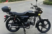 China 70cc 110cc Low Cc Sport Bikes , 49cc Matte Black Street Bike With Big Footrest Front Bumper for sale