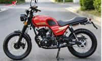 China 4 Stroke Street Sport Motorcycles Single Cylinder , 200cc Retro Dual Sport Motorcycles Anti Skid Tires for sale