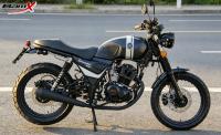 China 4 Stroke Street Sport Motorcycles Single Cylinder , 200cc Retro Dual Sport Motorcycles Anti Skid Tires for sale