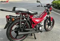 China 2kw 8000rpm Moped Sport Bike Square Headlight Big Footrest Aluminium 110 Street Bike for sale
