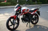 China 110cc Sport Matte Black Street Bike 12L Fuel Tank With Big Footrest Front Bumper for sale