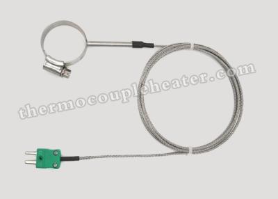 China SS Hoop Pipe Clamp Thermocouple Type K For Petroleum Chemical Industry for sale