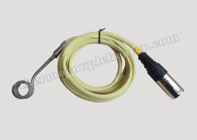 China High Pressure Resistance 4.2x2.2mm Injection Molding Electrical Heating Coil With Male Plug for sale