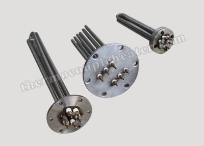 China Low Wattage SUS316 Industrial Boiler Tubular Flanged Immersion Heaters for sale