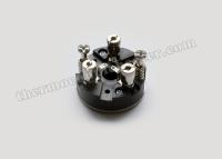 China Pressional Thermocouple Components RTD Terminal Block Black Colour for sale