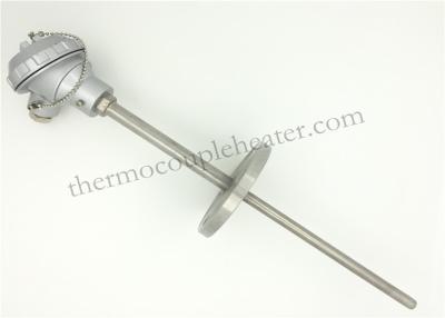 China Anti - Corrosion Assembly Thermocouple RTD Temperature Sensor With Fixing Flange for sale