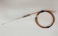 China 1.0MM Type K J Hot Runner Thermocouple RTD With Kapton Cable And Metal Transition for sale