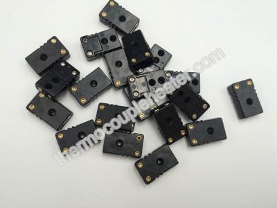 China Thermocouple Components Black Type J  Mini Thermoplastic Connectors Male And Female for sale