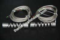China Hot Runner Coil Heaters Spring Heater With Stainless Steel Braided Protection Sleeve for sale