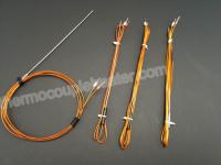 China Type J Hot Runner Thermocouple Probe With Plastic Transition For Injection Mold for sale