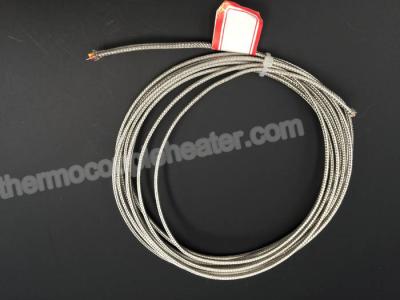 China Fiberglass Thermocouple Compensating Cable Wire With SS Braid Shield for sale