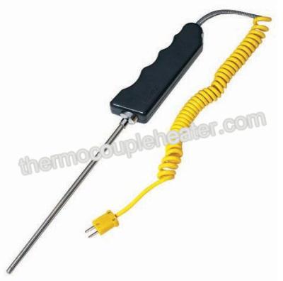 China Customized Handheld Thermocouple Type K / J For Pinning Weaving / Printing for sale