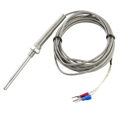 China 1 Meter Insulation Wire Thermocouple RTD with Stainless Steel Braided Screen for sale