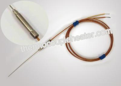 China Economical High temperature thermocouple probe with stainless steel armoured materials for sale