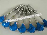 China Customized High Temperature Thermocouple With 75mm Movable Flange , Explosion Proof for sale