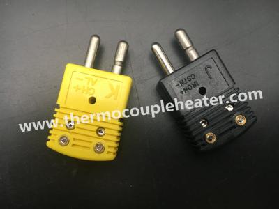 China Standard Size Thermocouple Connector With Solid Pins Type K Type J for sale
