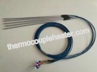 China Single Thread Temperature Sensor RTD PT100 With 5 Mm Stainless Steel / Nickel Probe for sale